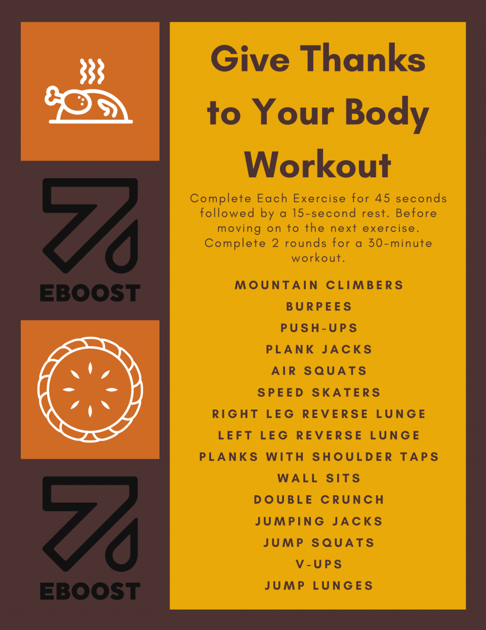 Give Thanks to Your Body With This at Home Workout - EBOOST Blog